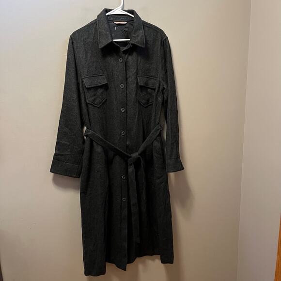 Peruvian Connection | Dresses | Peruvian Connection Utility Wool Belted ...
